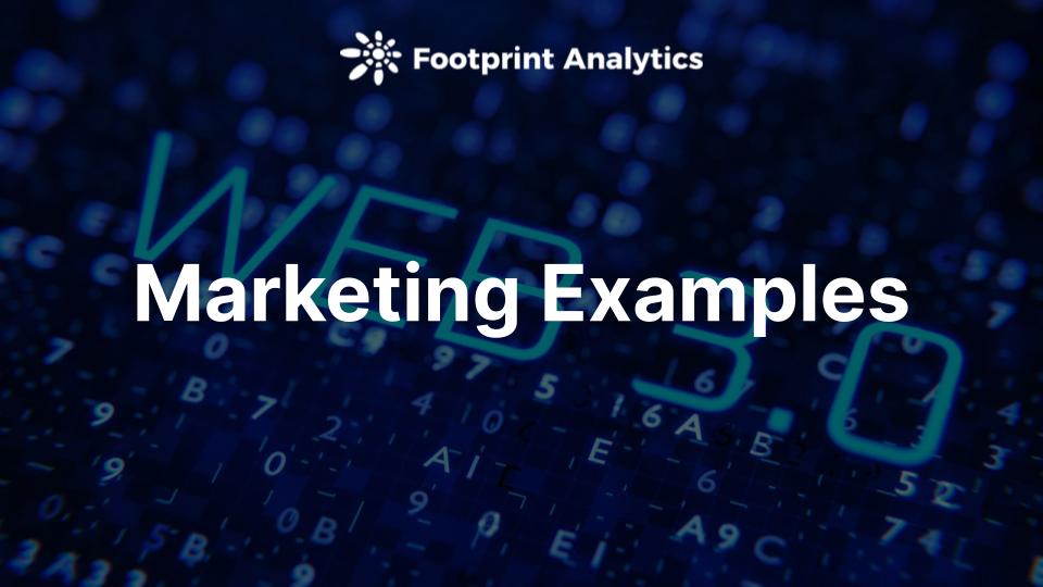 19 Web3 Marketing Examples to Study in 2023 · Article Detail · Footprint Analytics | Web3 Data ...