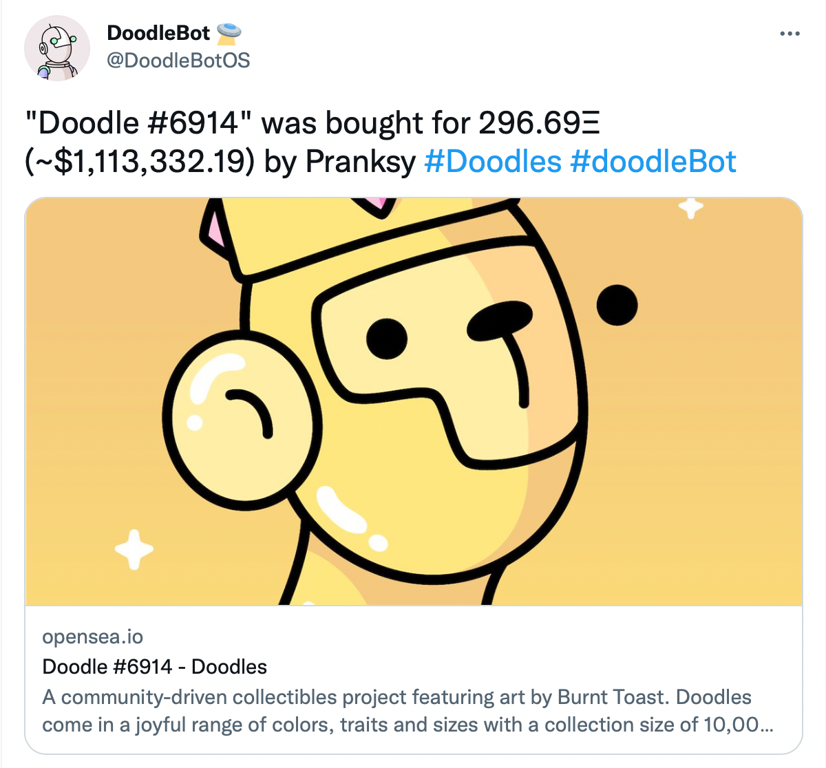 What is the Doodles NFT collection? · Article Detail · Footprint Analytics | Web3 Data Solution ...