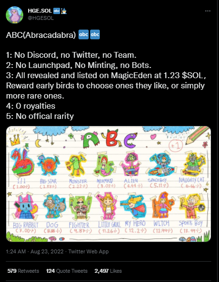 What is the ABC NFT collection? · Article Detail · Footprint Analytics ...